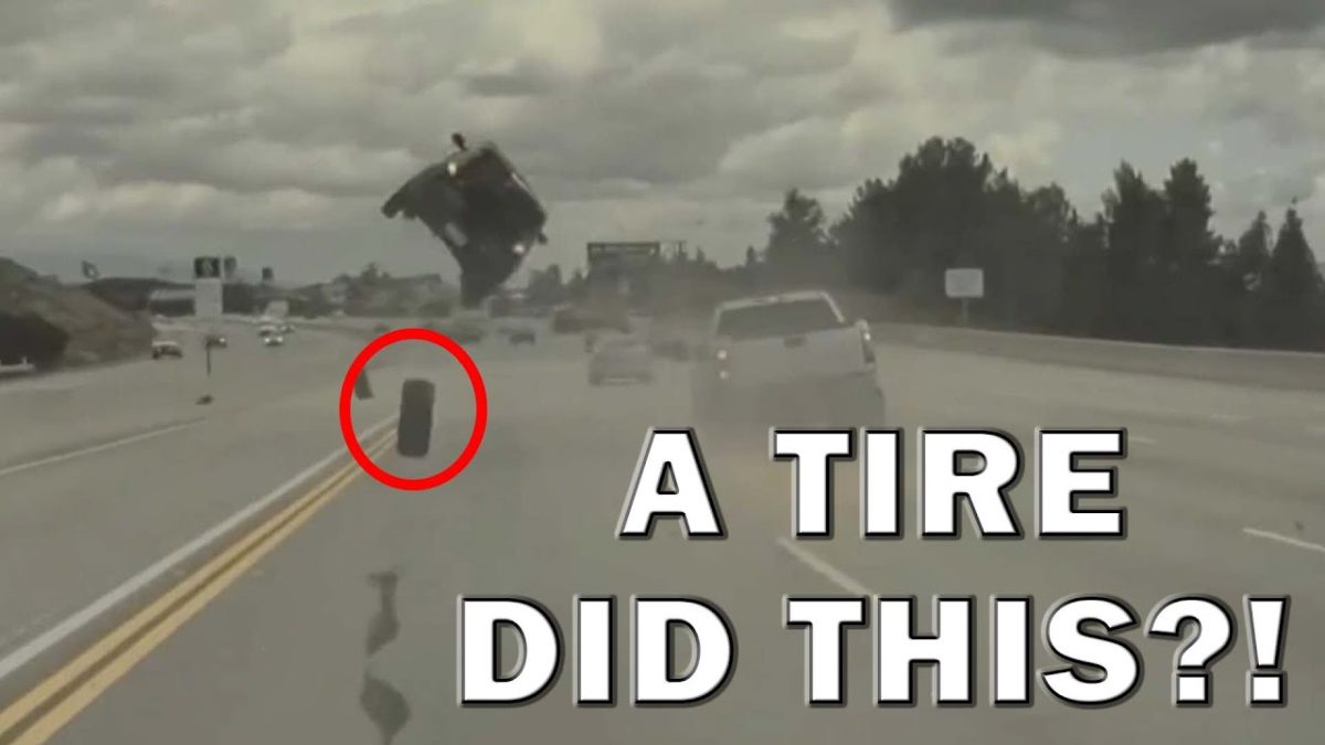 Loose Tire On Highway Flips Car Into The Air On Video – LEO Round Table ...