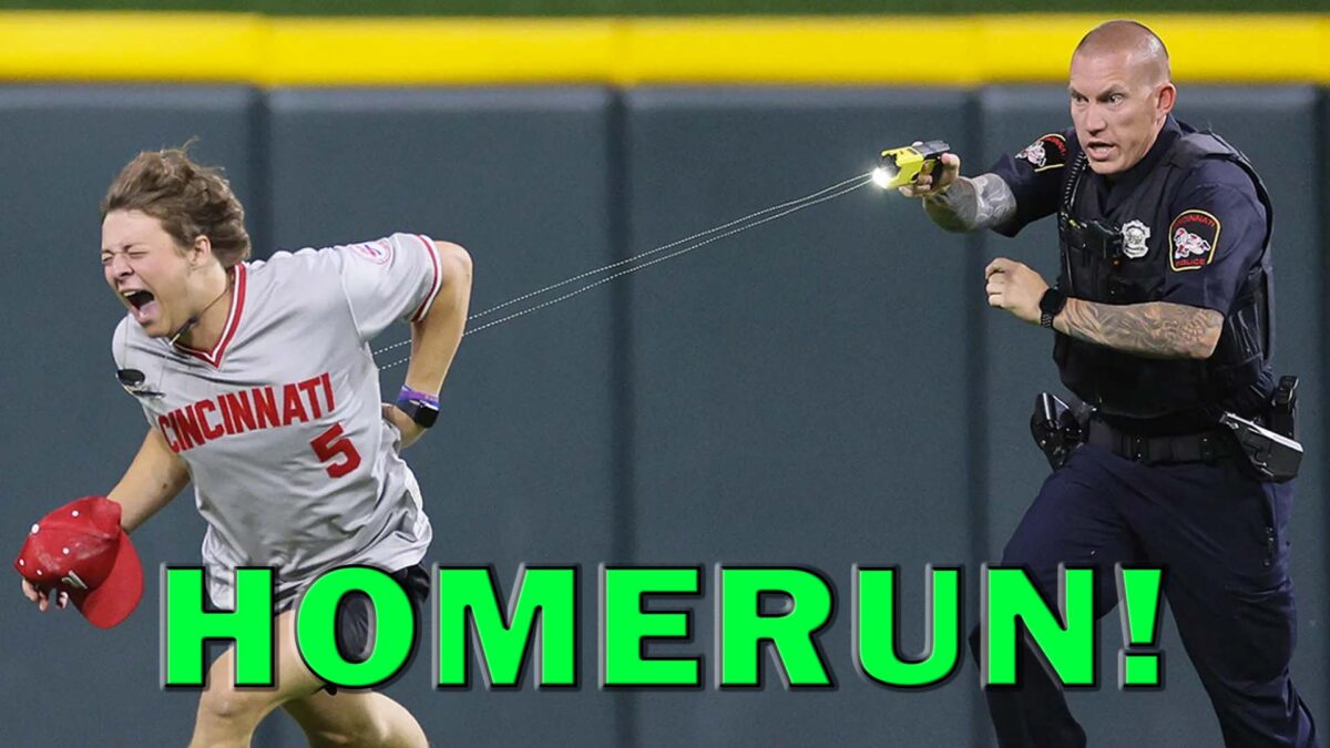 Baseball Fan Backflips In The Outfield But Can’t Outrun An Officer’s ...